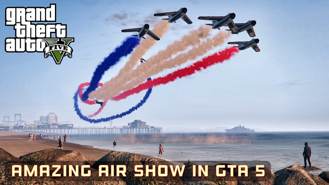 Amazing air show in GTA 5 - YouTube