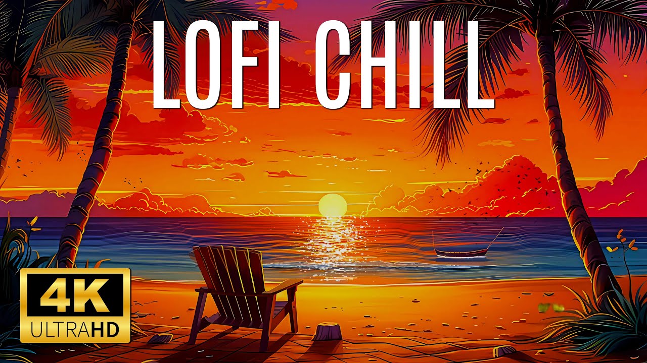 🐋Lofi BEACH hip hop beats to relax~study~work 📖 Lofi Chill Beats for a ...