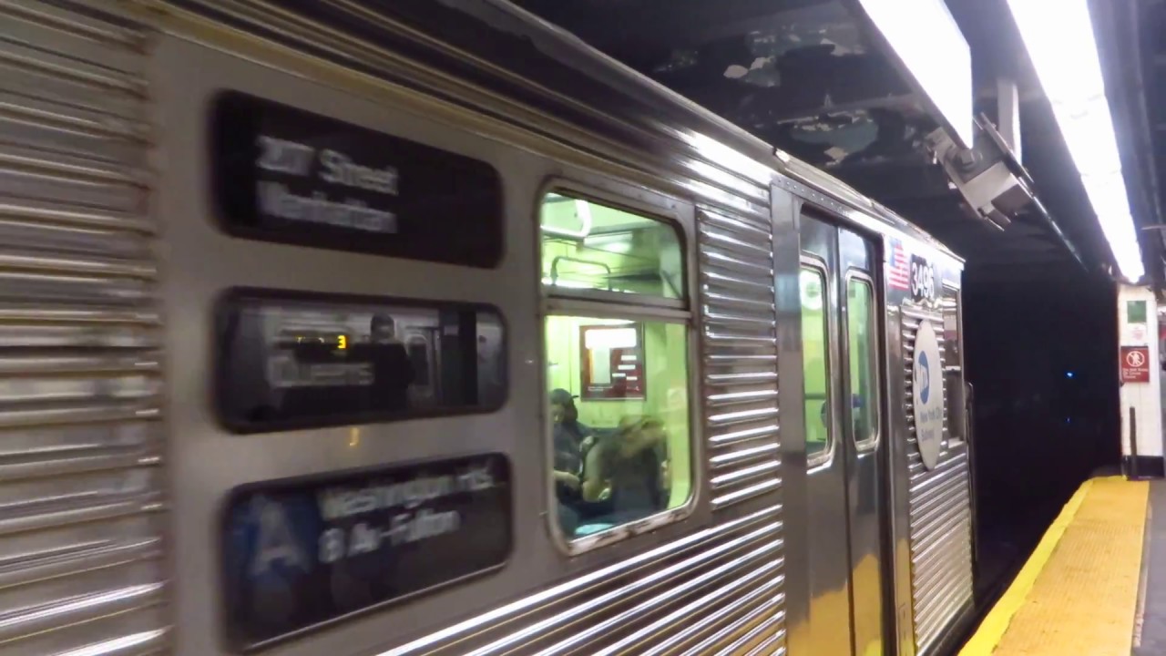 NYC Subway: Brooklyn bound R32 A Train leaving W 4 St - YouTube