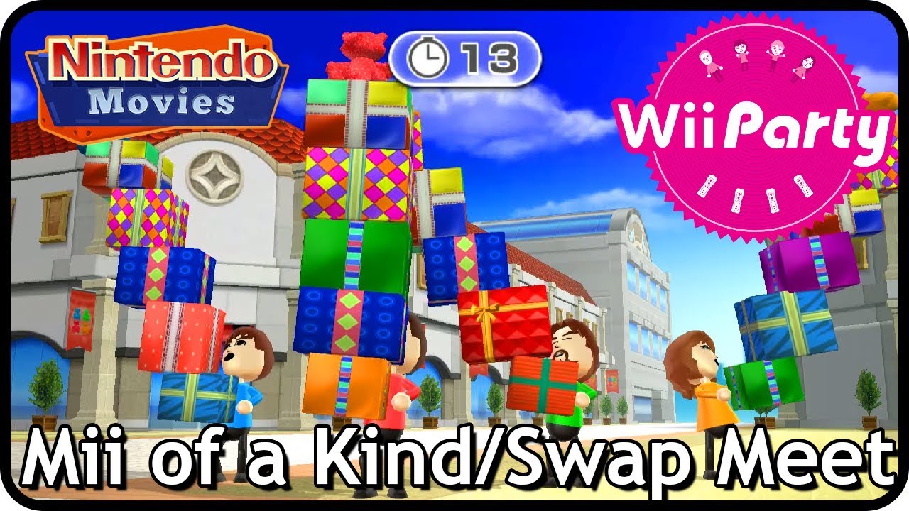 Wii Party - Mii of a Kind/Swap Meet (4 Players, Maurits x Rik x Jop x ...