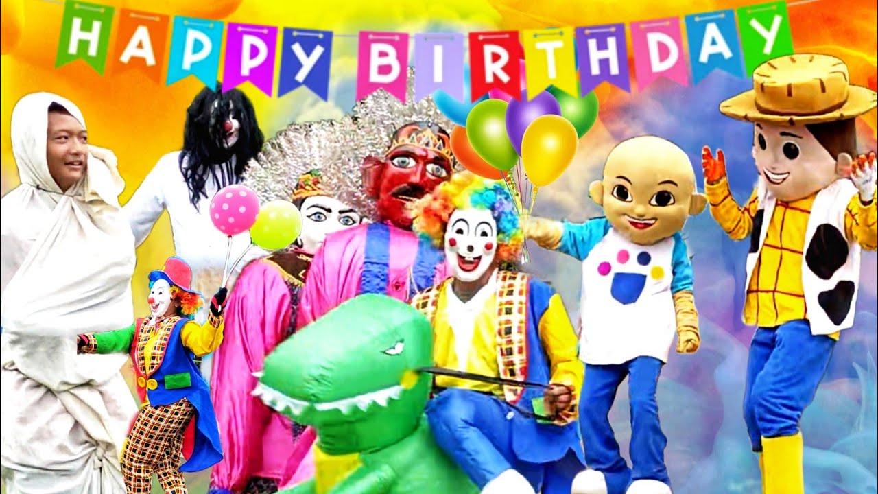 LAGU SELAMAT ULANG TAHUN | BADUT LUCU vs ONDEL-ONDEL BETAWI JOGET ...