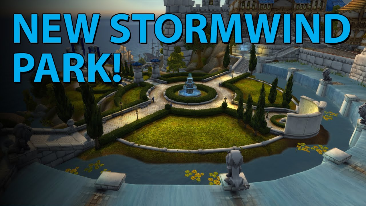 New Stormwind Park! (Legion Spoilers) - YouTube