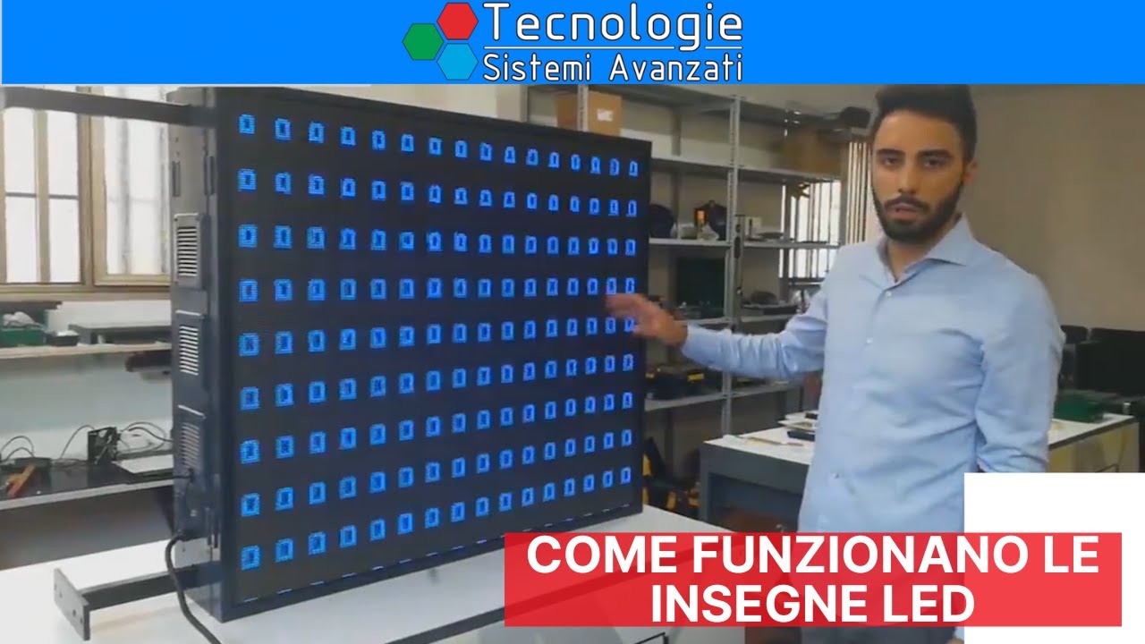 Insegne luminose led programmabili Bifacciali a bandiera e insegne ...