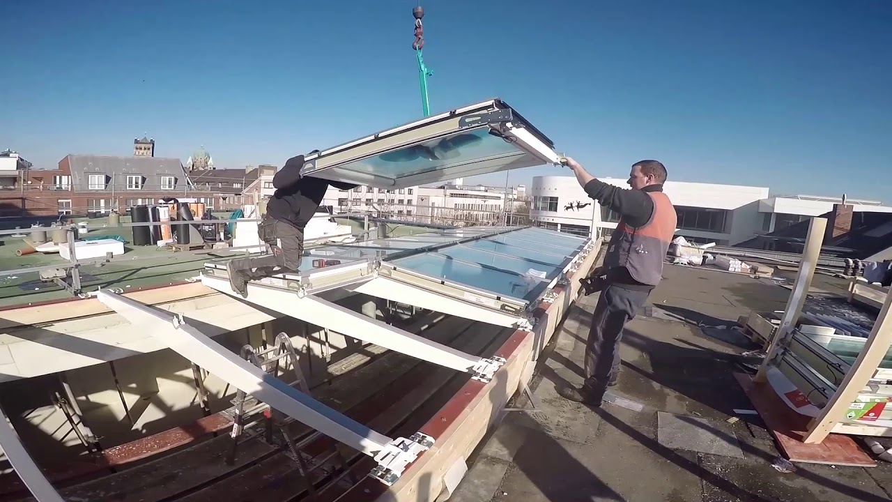 Riemel Dachfenster GmbH - "Velux Modulares Oberlicht System" - YouTube