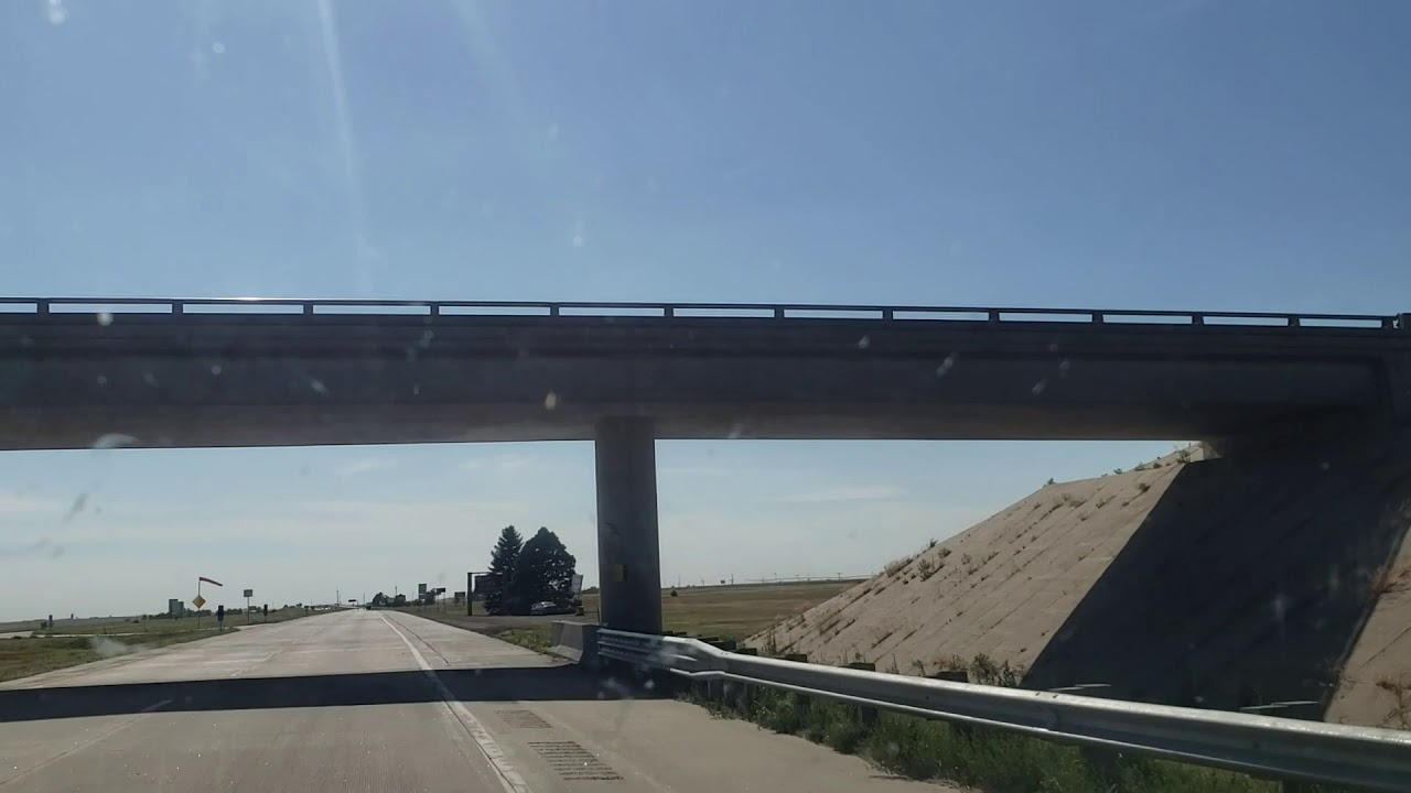 Crossing into Colorado through the border from I-70 West in Kanorado ...