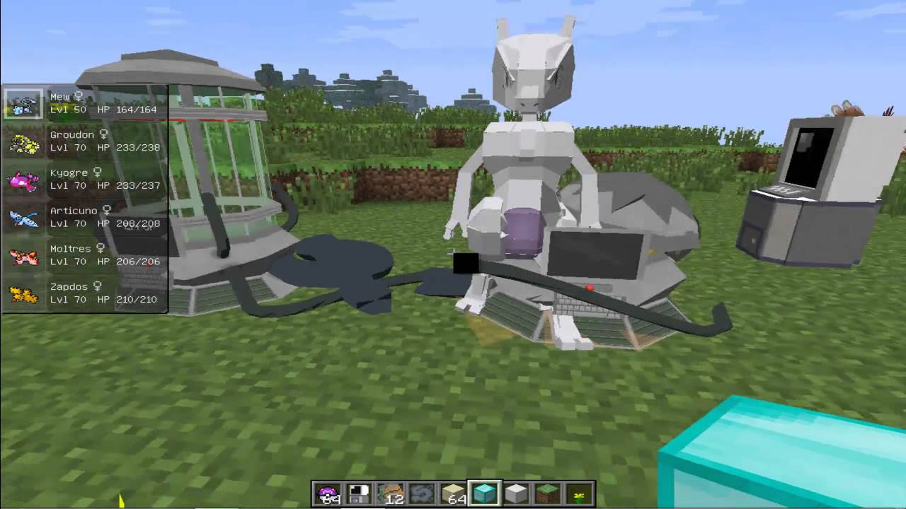 Mewtwo In Pixelmon ! - YouTube