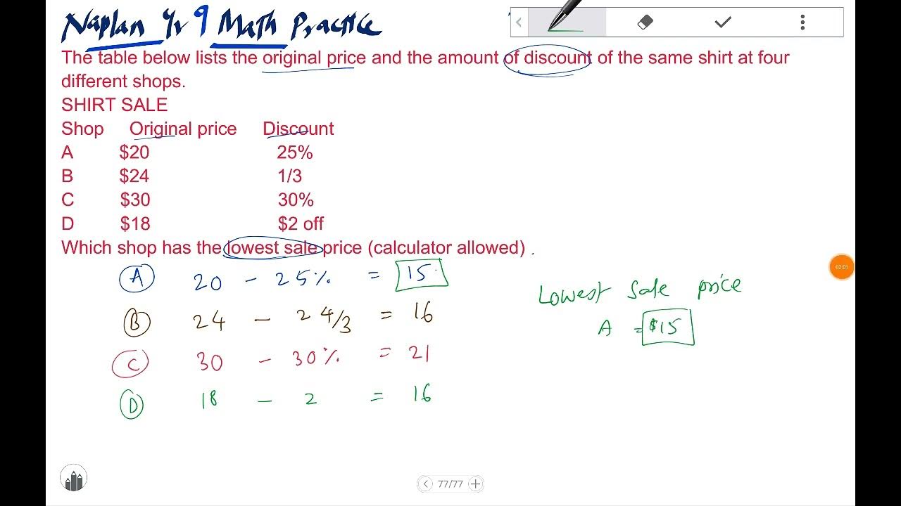 Math Year 9 - Naplan Year 9 math - Solving complex problems - YouTube