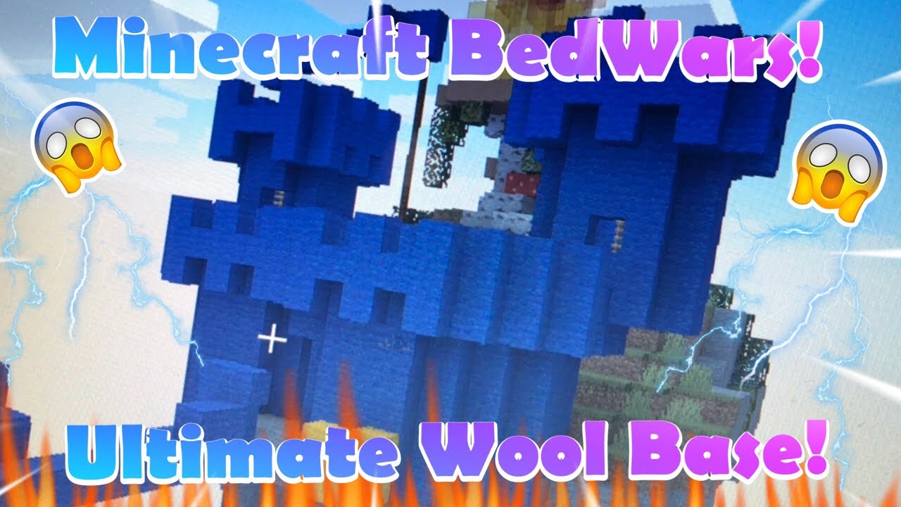 Building A Ultimate Wool Base In Minecraft Bed Wars!!! - YouTube