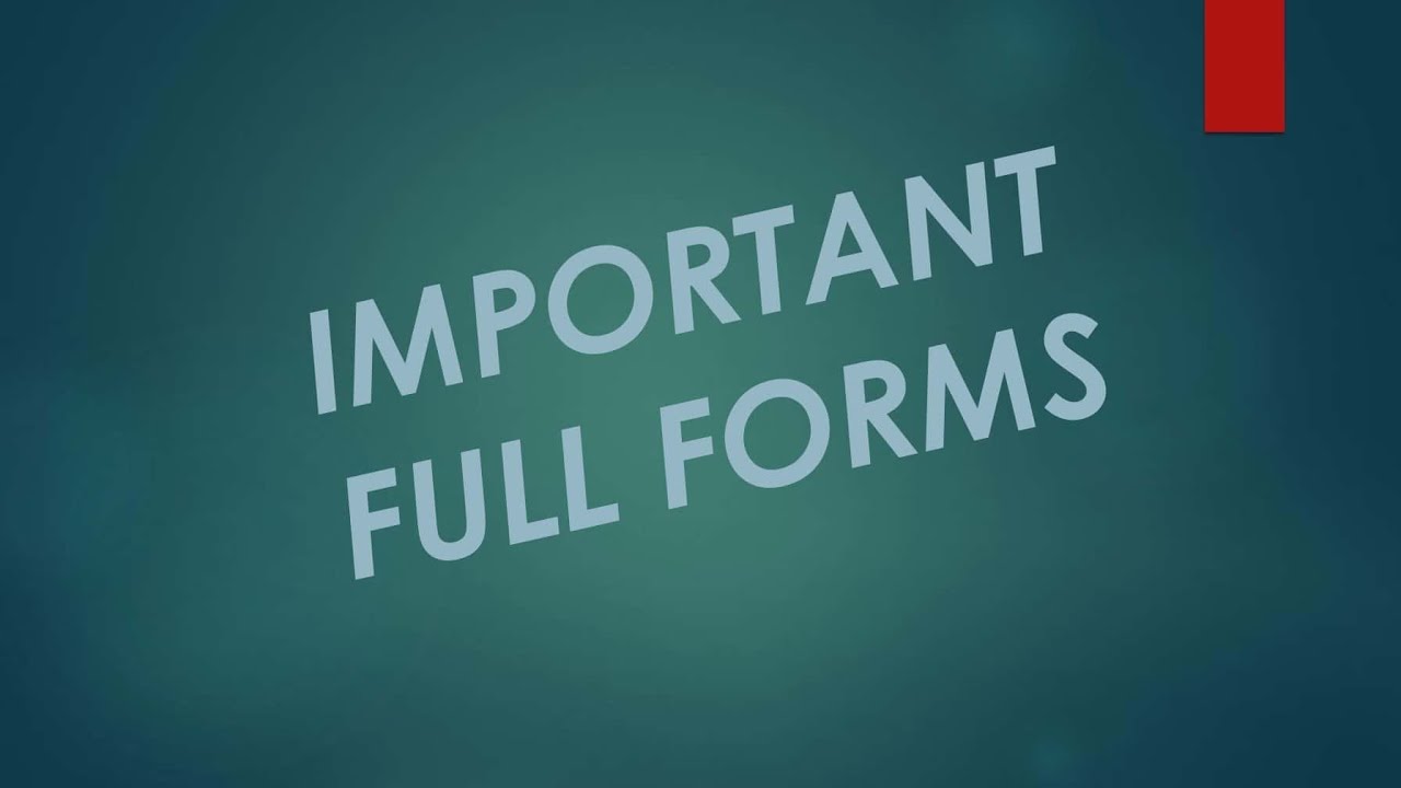#FullForms #computer_full_forms #50_important_FullForms_in_5min. - YouTube