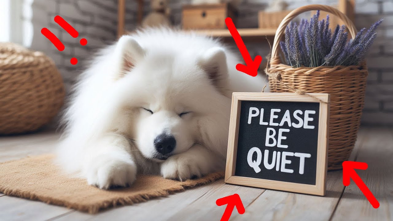 Samoyed dog in sleep MOOD !!? - YouTube