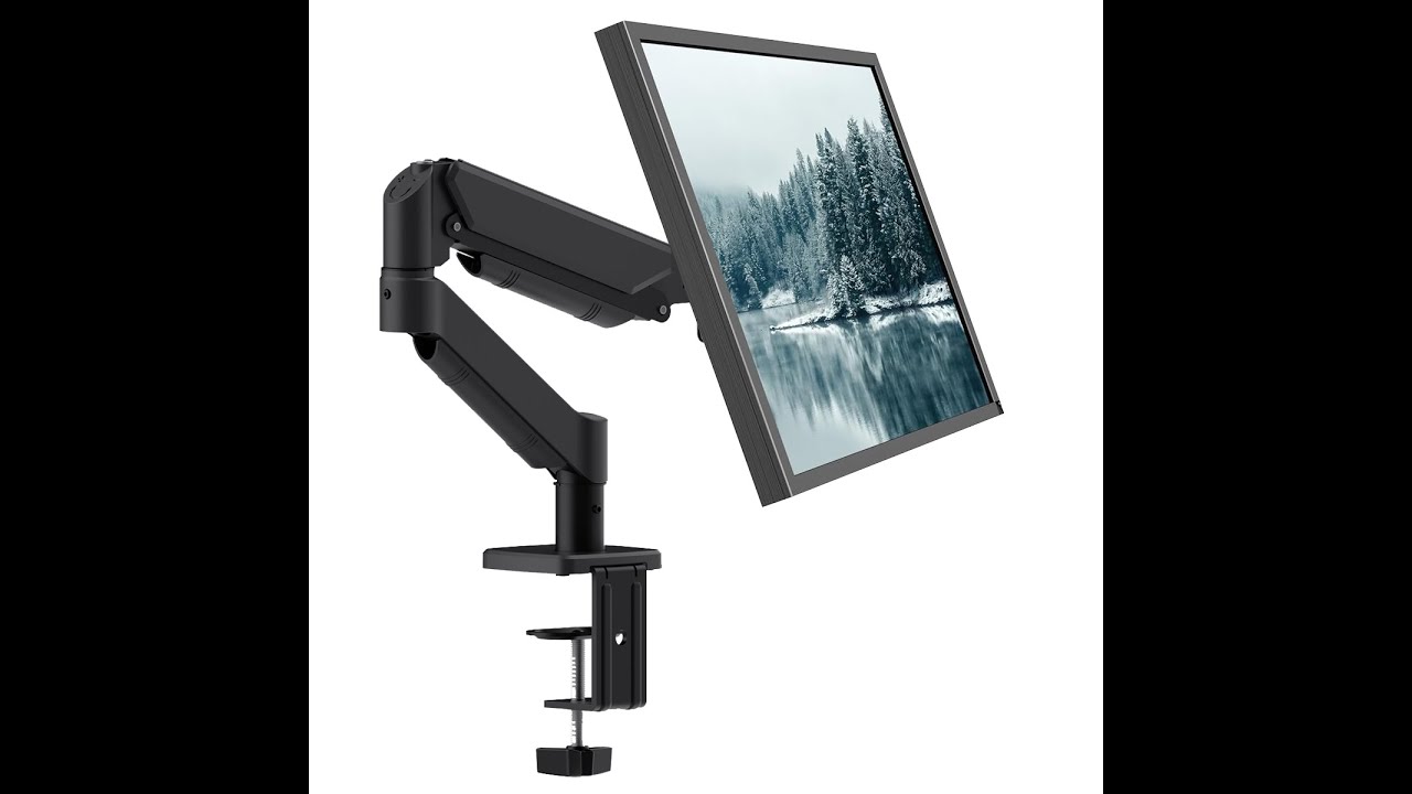 Monitor Arm Stand with Gas Spring Installation Video - YouTube