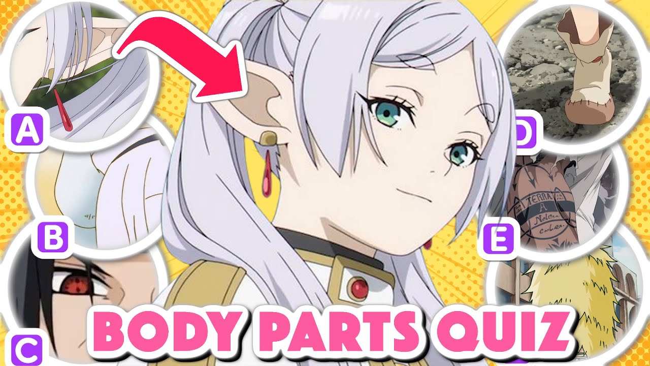 Anime Quiz - Guess The Character By Their Body Parts - YouTube