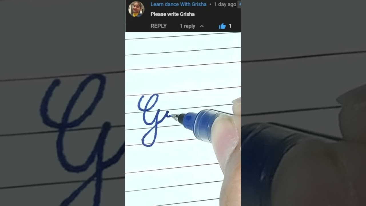 Grisha - Beautiful name in Cursive writing | Cursive writing for ...