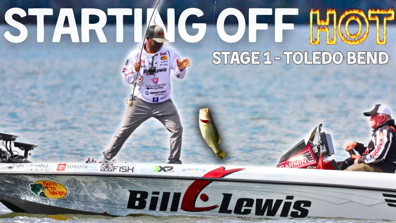 I made a KEY ADJUSTMENT to catch BIGGER BASS (Toledo Bend Day 1) - YouTube