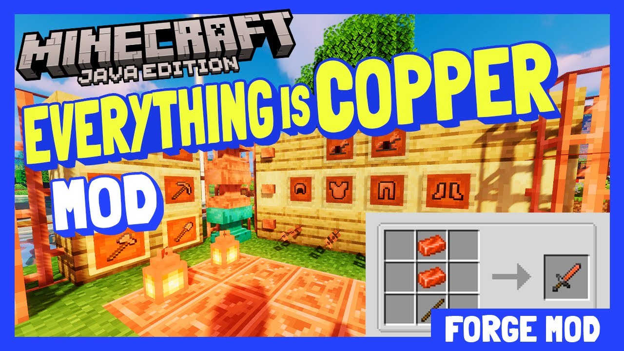 ITEMS y BLOQUES DE COBRE MOD para MINECRAFT - Review - YouTube