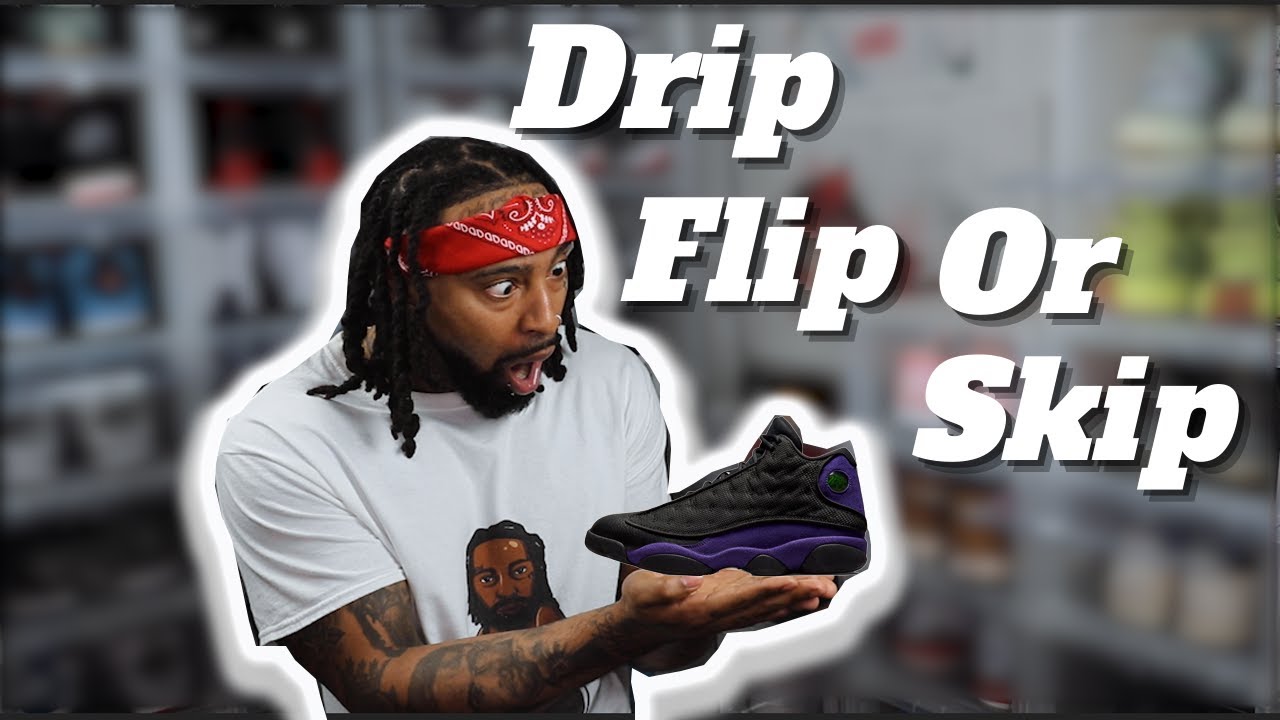 Air Jordan 13 Retro Court Purple | Drip Flip Skip - YouTube