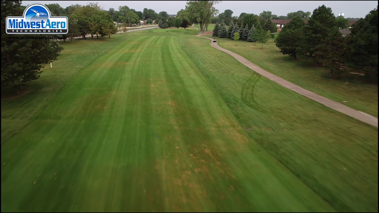 Midwest Aero Technologies - St. Clair Shores Golf Course Hole # 1 - YouTube