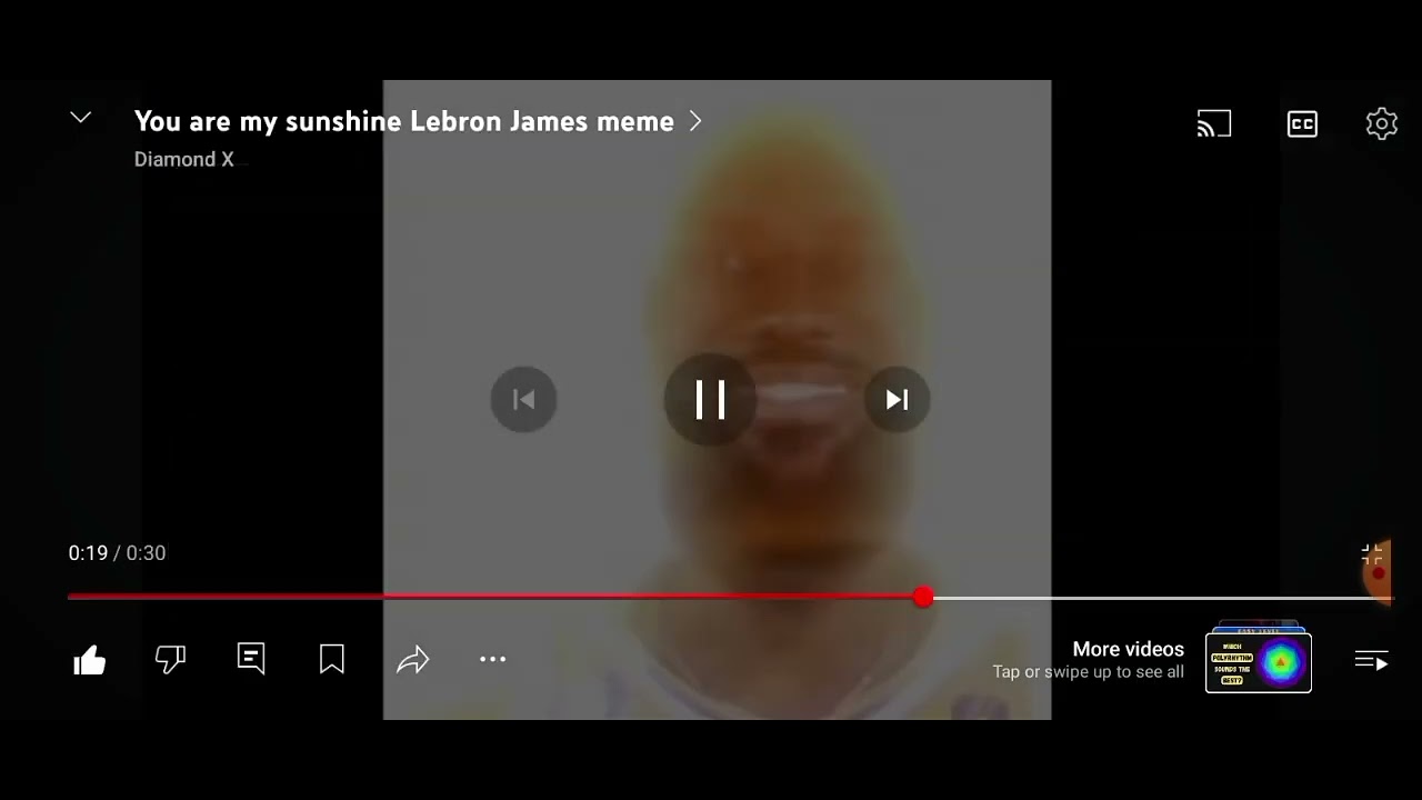 you are my sunshine lebron James meme reversed - YouTube