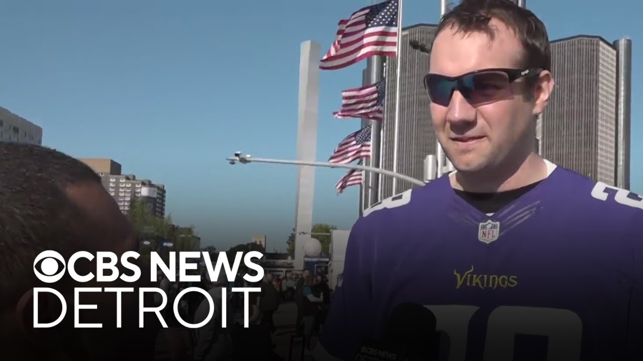 NFL fans travel to downtown Detroit for 2024 NFL Draft - YouTube
