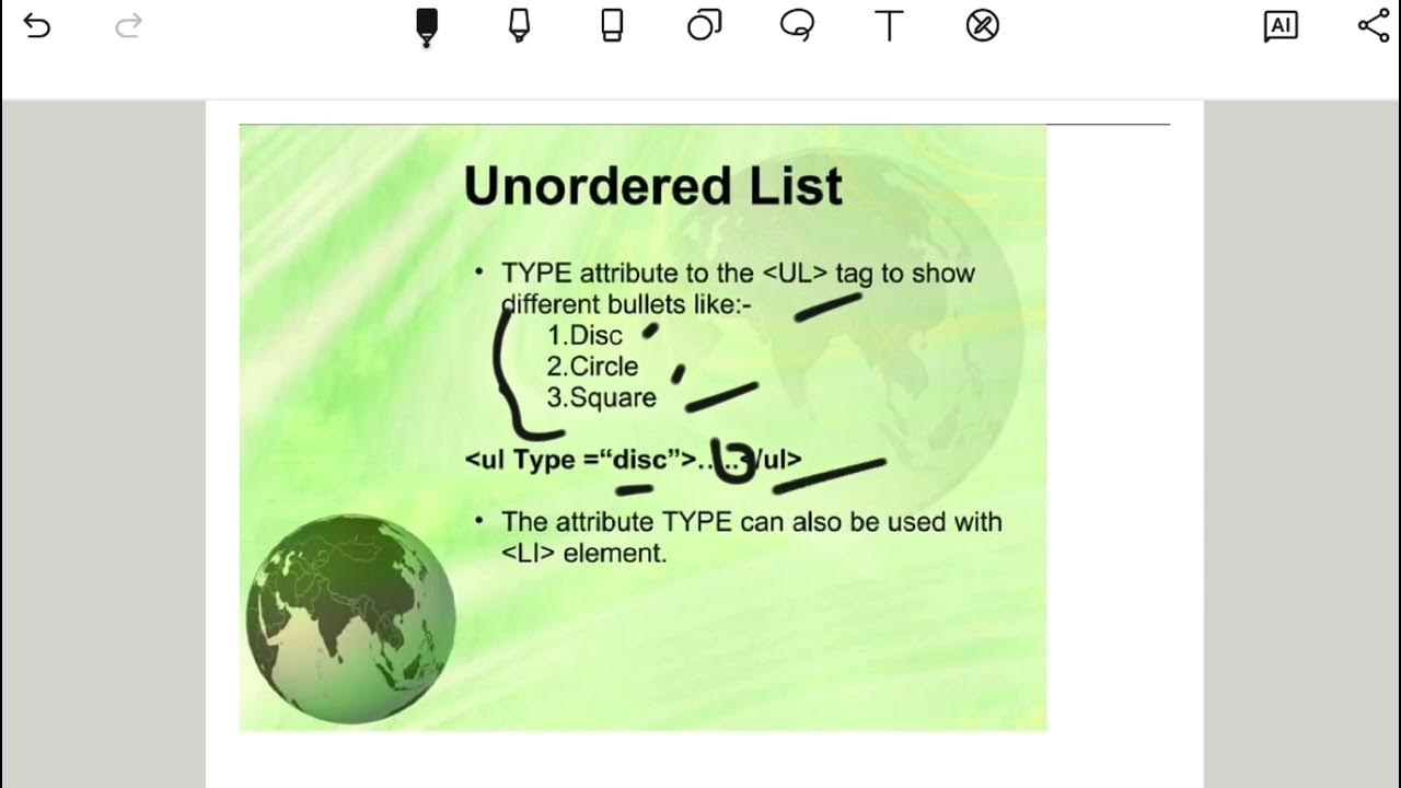 Ordered And Unordered List In HTML In Hindi - YouTube