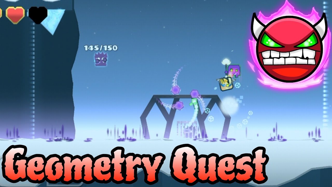 NEW LEGENDARY DEMON!! Geometry Quest by MyNamelsGreen 100% - Geometry ...