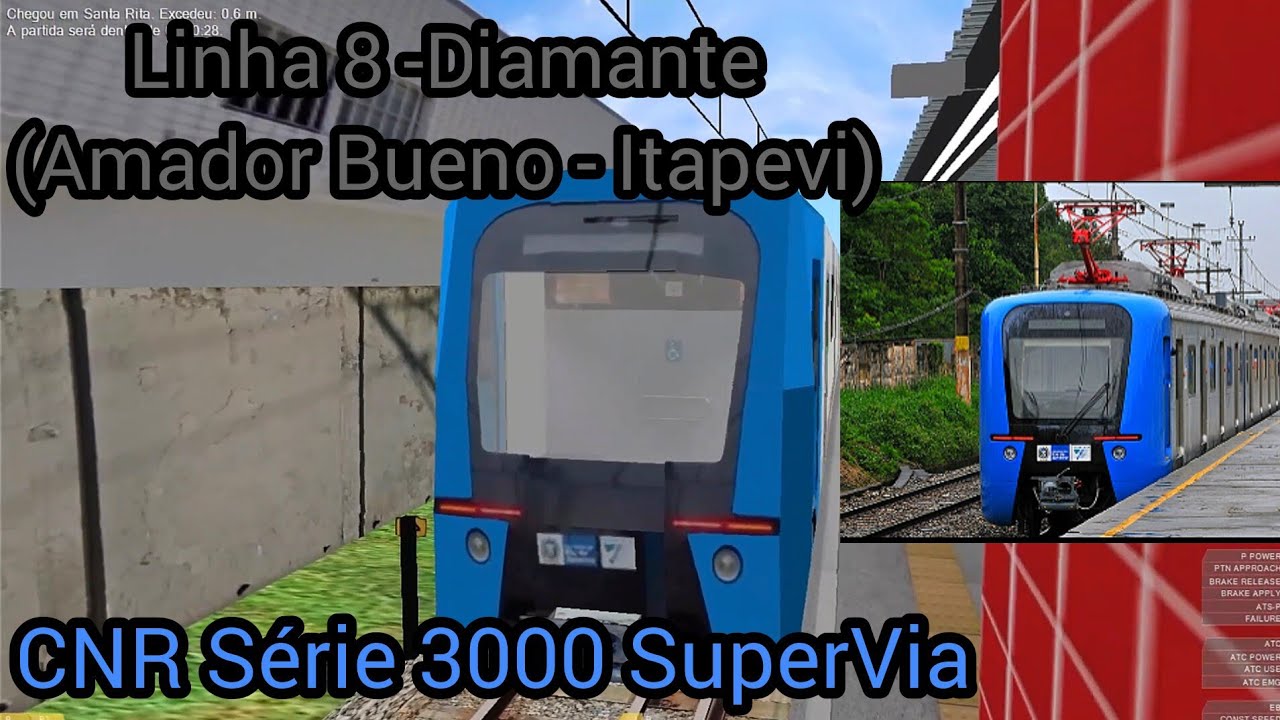 OpenBVE Extensão Linha 8 - Diamante (Amador Bueno - Itapevi) CNR ...