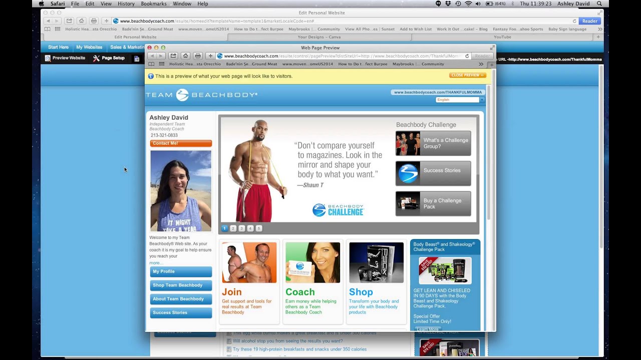How to set up your Beachbody websites screen recording - YouTube