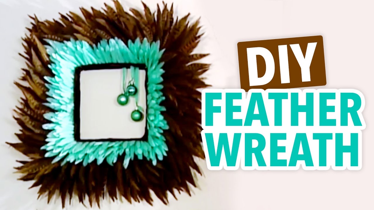 DIY Square Feather Wreath - HGTV Handmade - YouTube