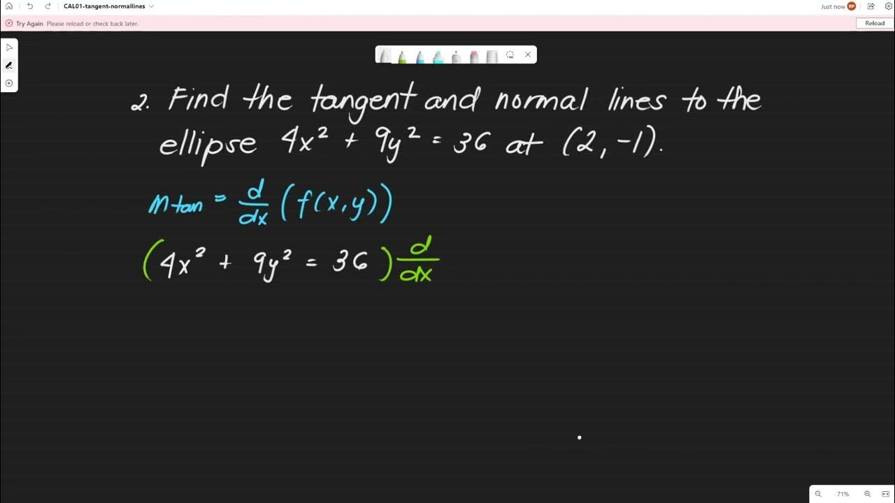 Applications of Derivatives: Tangent and Normal Lines - YouTube