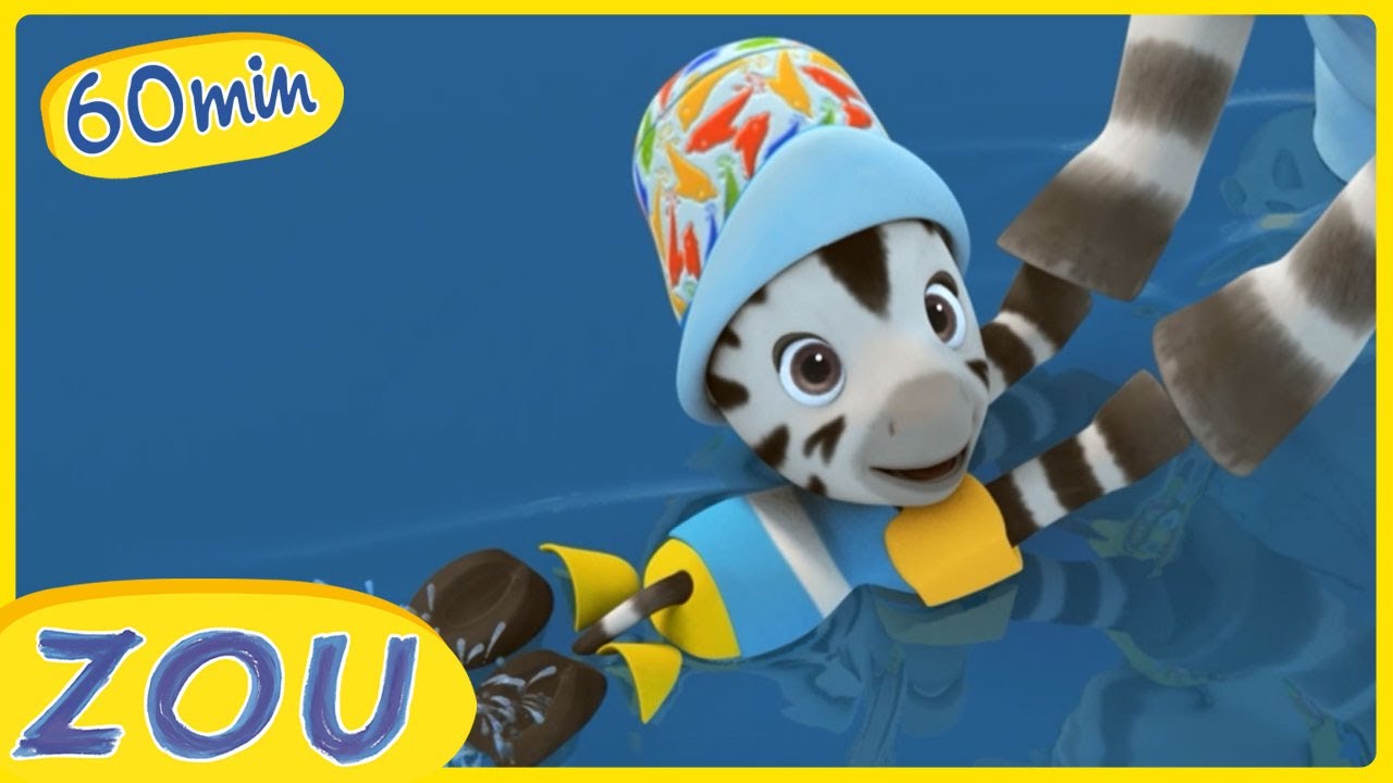 ZOU Brinca na Água | Compilação especial | 1 hora | ZOU em Português 🦓 ...