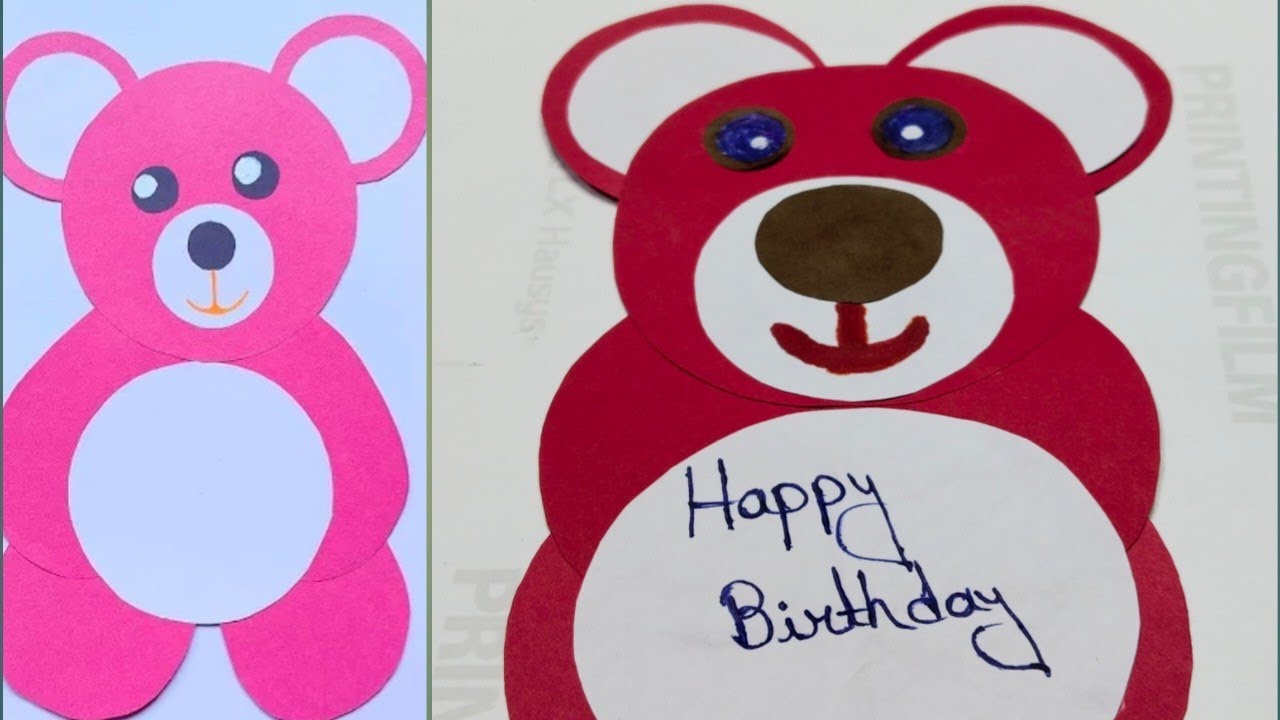 How to make Teddy Bear with paper || Easy Teddy For wishes || DIY Craft ...