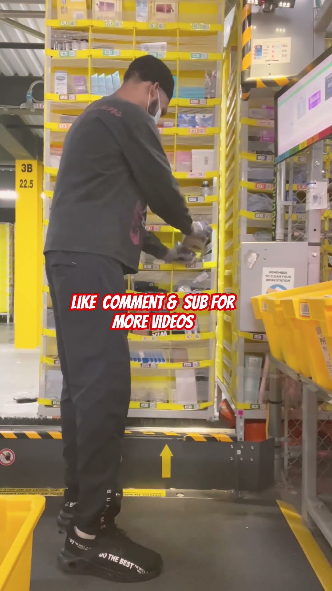 Working pick at a amazon warehouse !! #amazon #amazonwarehouse #picking ...