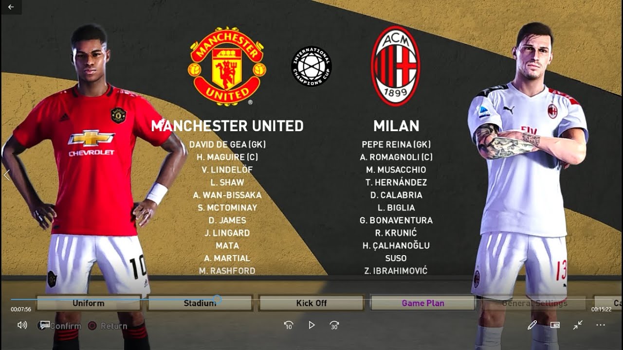 eFootball PES 2020 - MASTER LEAGUE MANCHESTER UNITED - YouTube