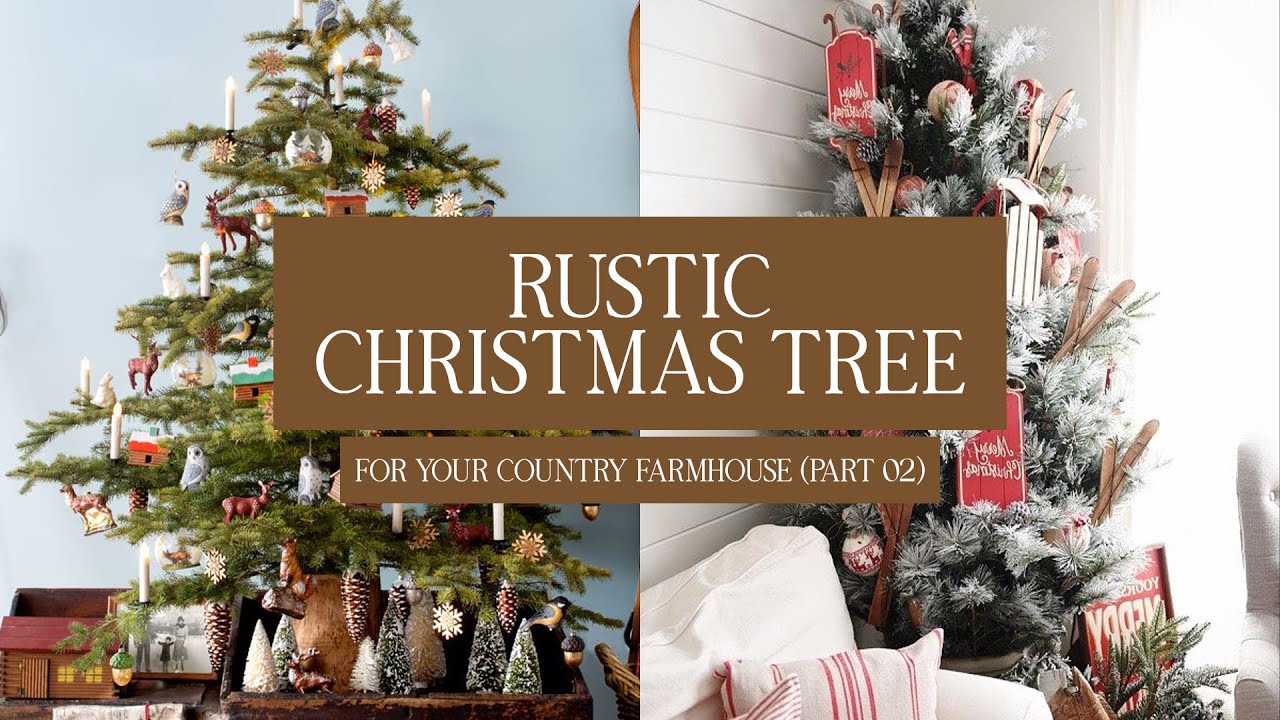 38 Rustic Christmas Tree Ideas For Your Country Farmhouse (Part 02 ...