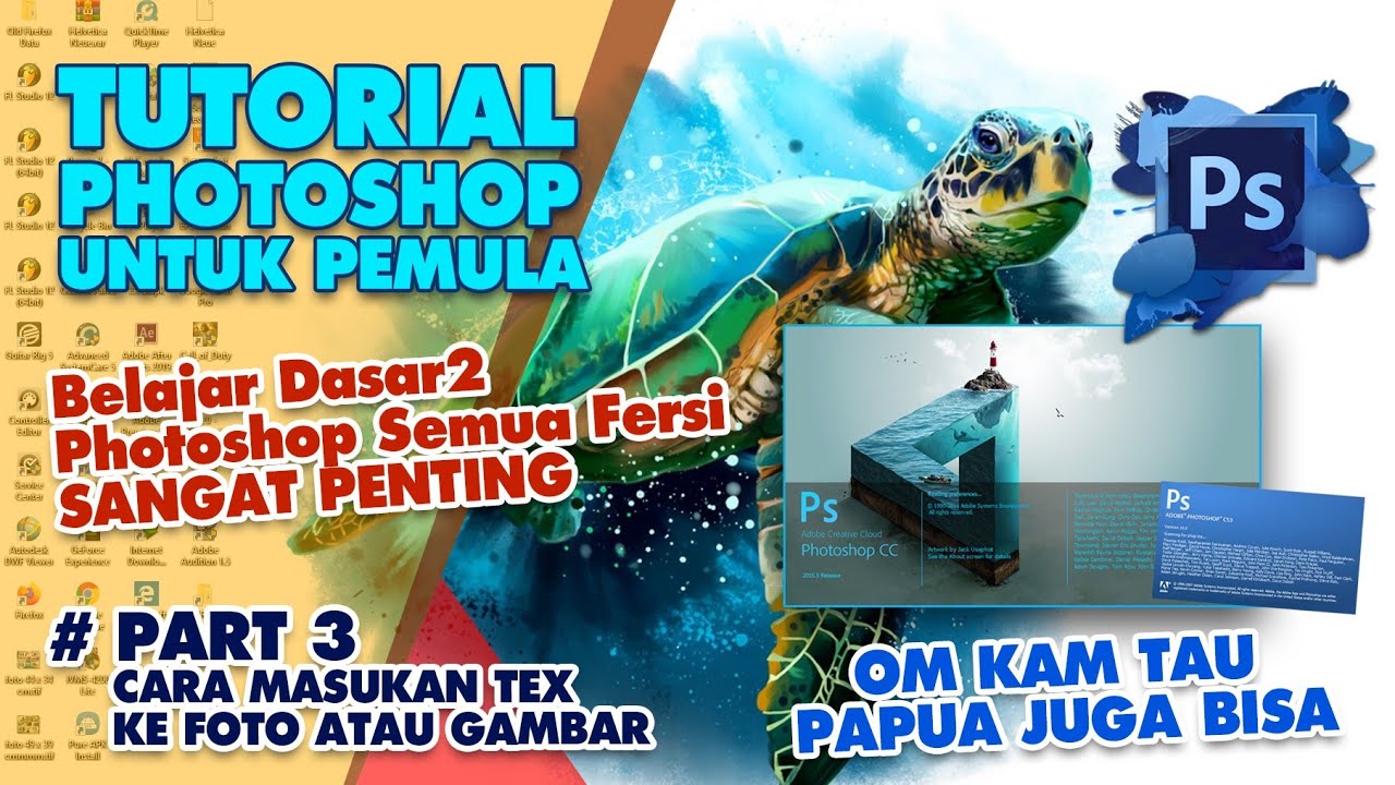 #Part 3 cara kam bikin nama di kam pu foto yo adode photoshop # ...
