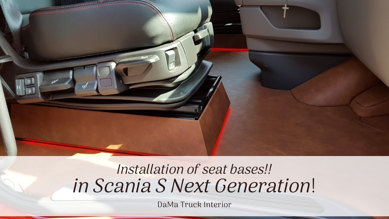 Seat bases and LED Scania S - YouTube