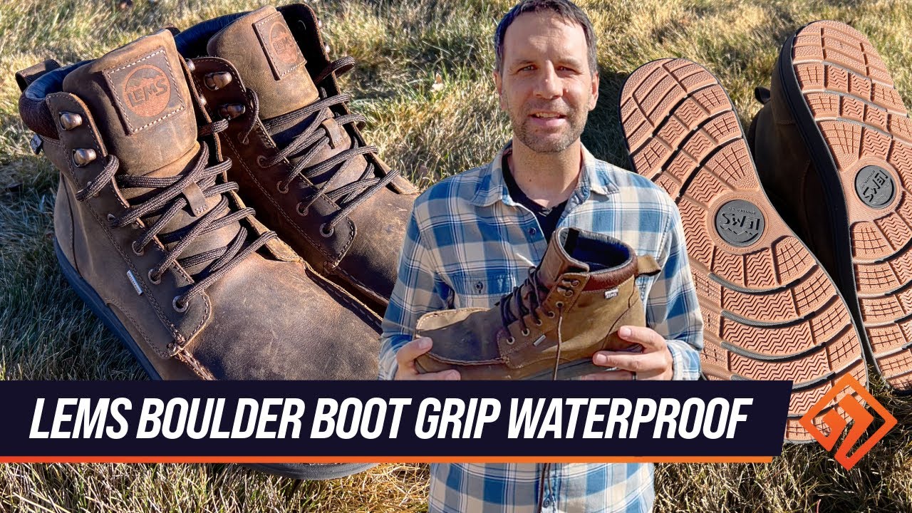 Lems Boulder Boot Grip Waterproof Review - YouTube