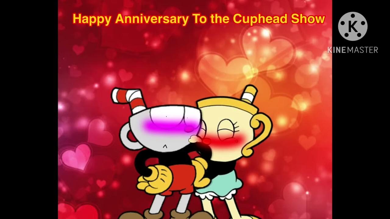 Ms Chalice Giving Cuphead A Happy Anniversary Kiss Btw Happy Anniversary To The Cuphead Show