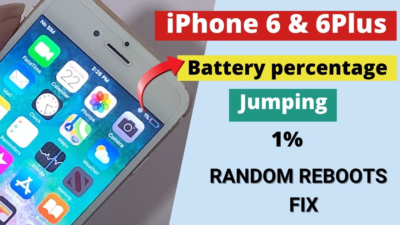 iPhone 6/6 Plus battery percentage stuck at 1!iPhone 6 random reboots ...