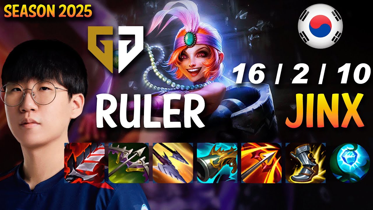 GEN Ruler JINX vs CORKI ADC - Patch 15.2 KR Ranked | lolrec - YouTube