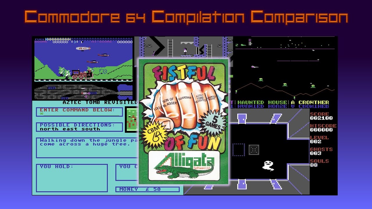 Commodore 64 Compilation Comparison: Fistful of Fun (1985) - YouTube