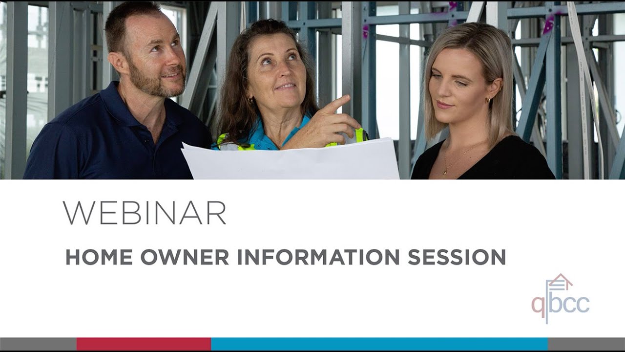 QBCC webinar: home owner building journey - YouTube