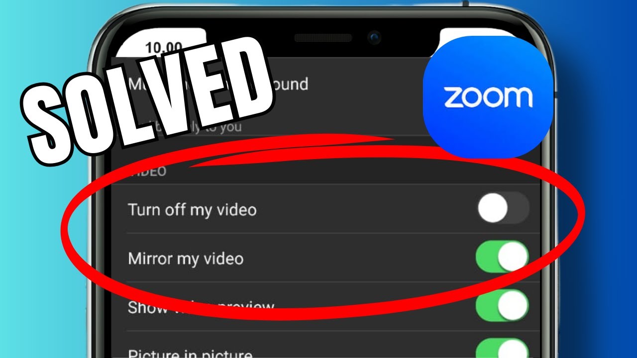 How to turn off video mirroring in Zoom meetings - YouTube