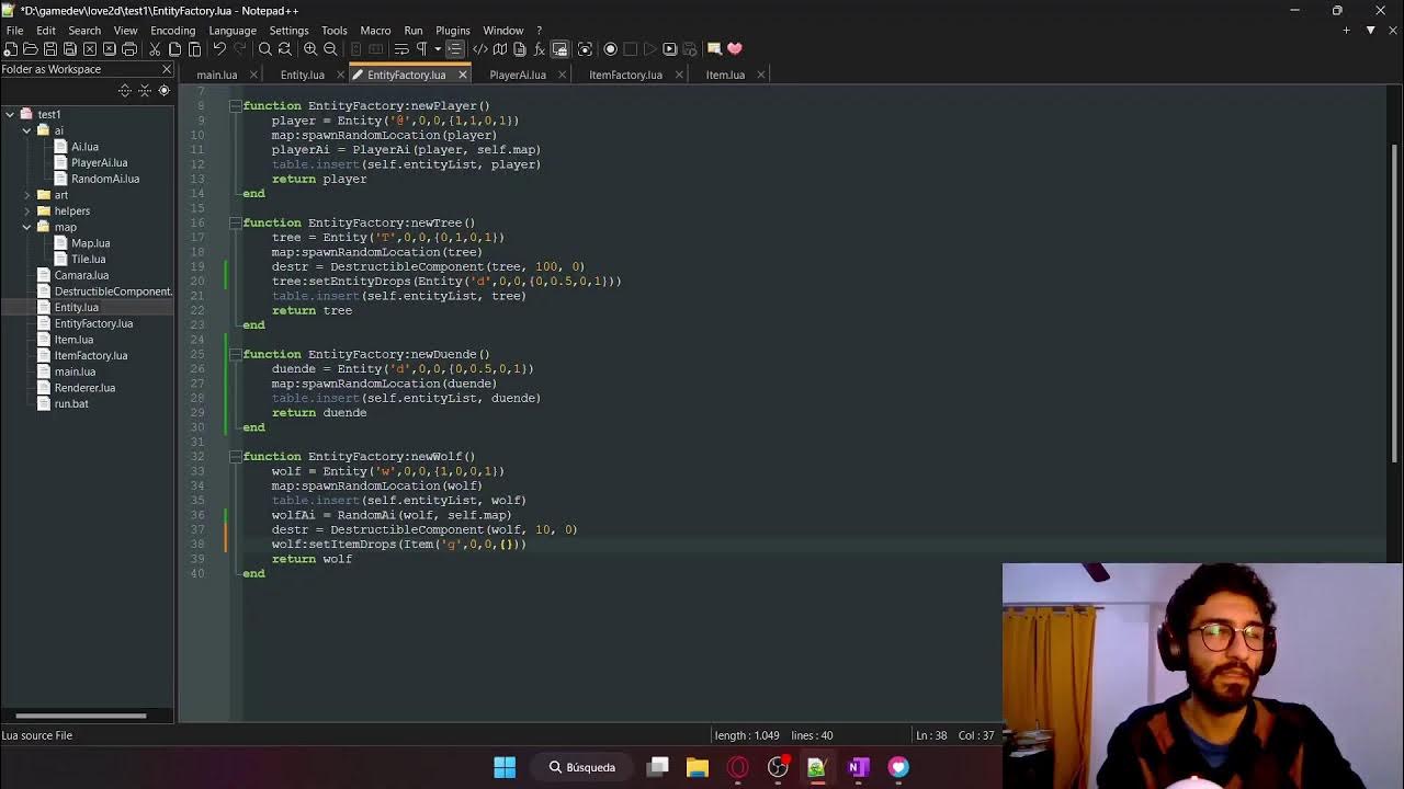 Lua / Love2D gamedev: Hasta q pasen cosas edition - YouTube