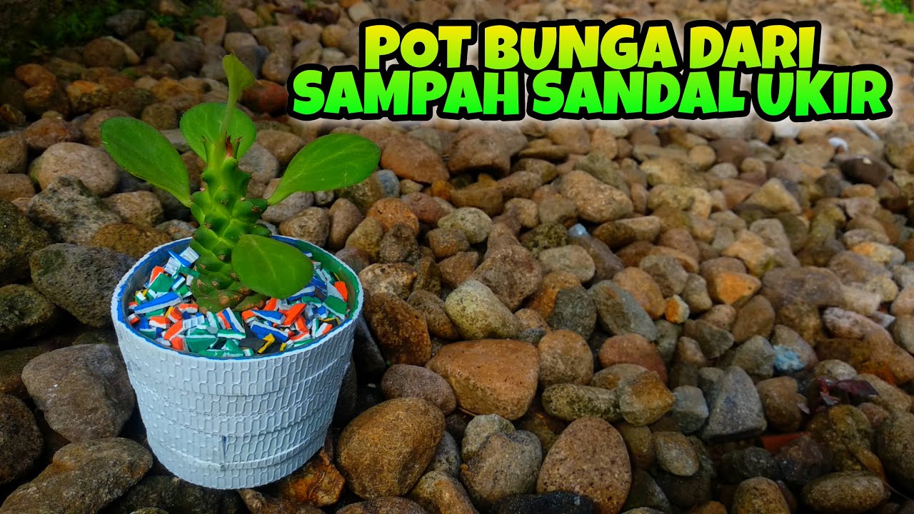 pot bunga unik dan kreatif - daur ulang - YouTube