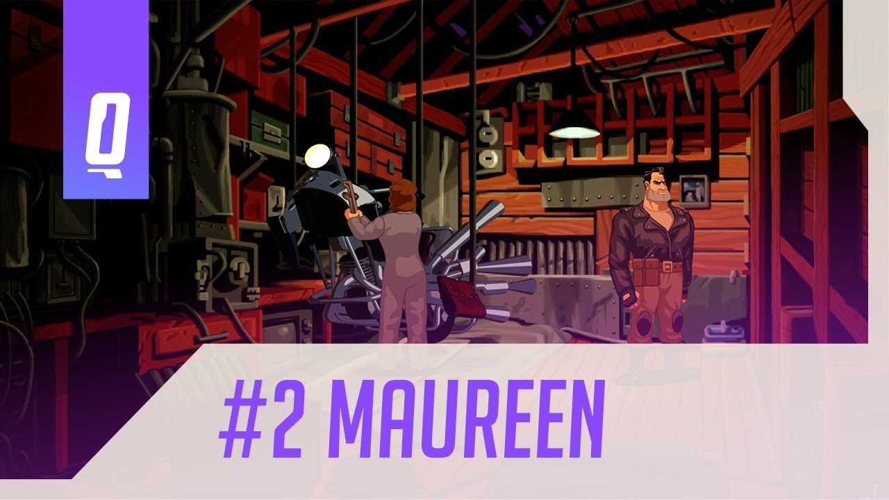 Full Throttle Remastered #02 - Conhecendo Maureen! - YouTube