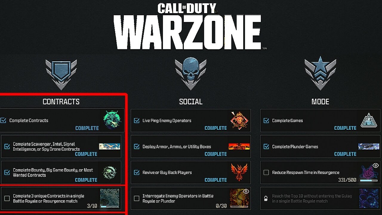 How To Complete 3 Unique Contracts In A Single Battle Royale Or ...