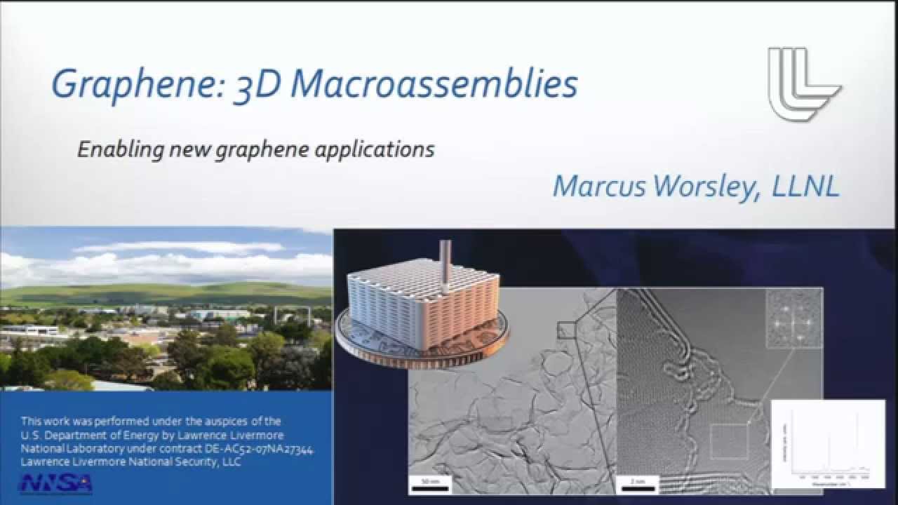 “Graphene: 3D Macroassemblies” by Marcus Worsley - YouTube