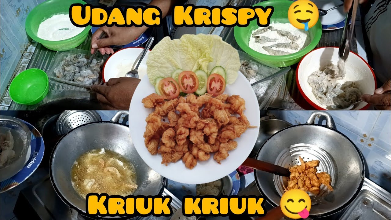 RESEP UDANG KRISPY ENAK DAN GURIH #udangcrispy #udanggorengtepung - YouTube