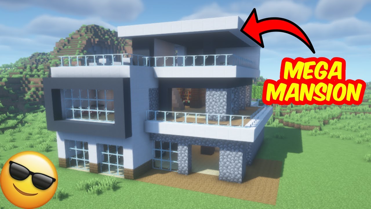 How to Build a Mega Mansion in Minecraft: Complete Tutorial - YouTube